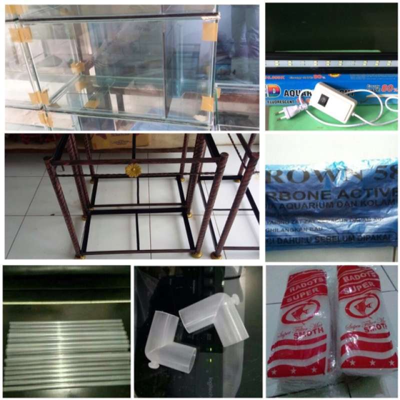 Promo Aquarium Filter samping 60cm dan Rak Komplit Tanpa Mesin Diskon ...