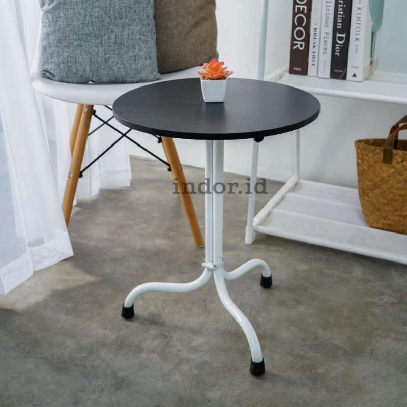 Jual Meja Bulat Kaki Besi/meja Bulat Minimalis Di Seller Indor.id ...