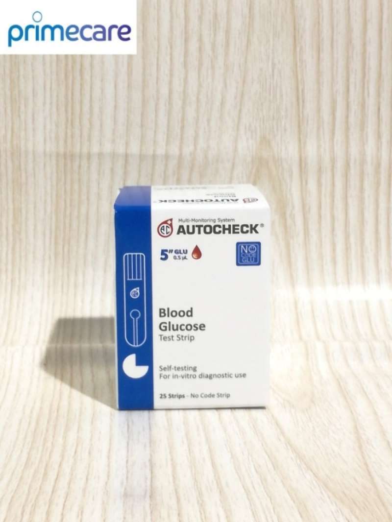 Jual STRIP AUTOCHECK Glucose/GULA DARAH - ISI 25 STRIP di Seller ...