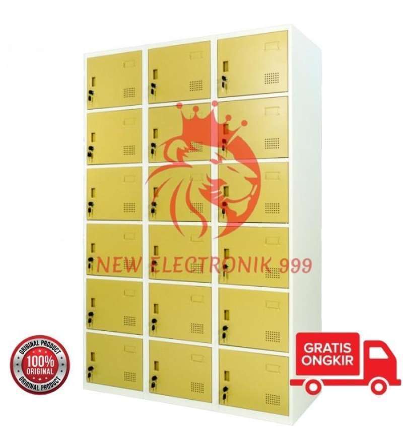 Jual Krisbow Loker 18 Pintu Kuning Locker 18 Doors Multi Column ...