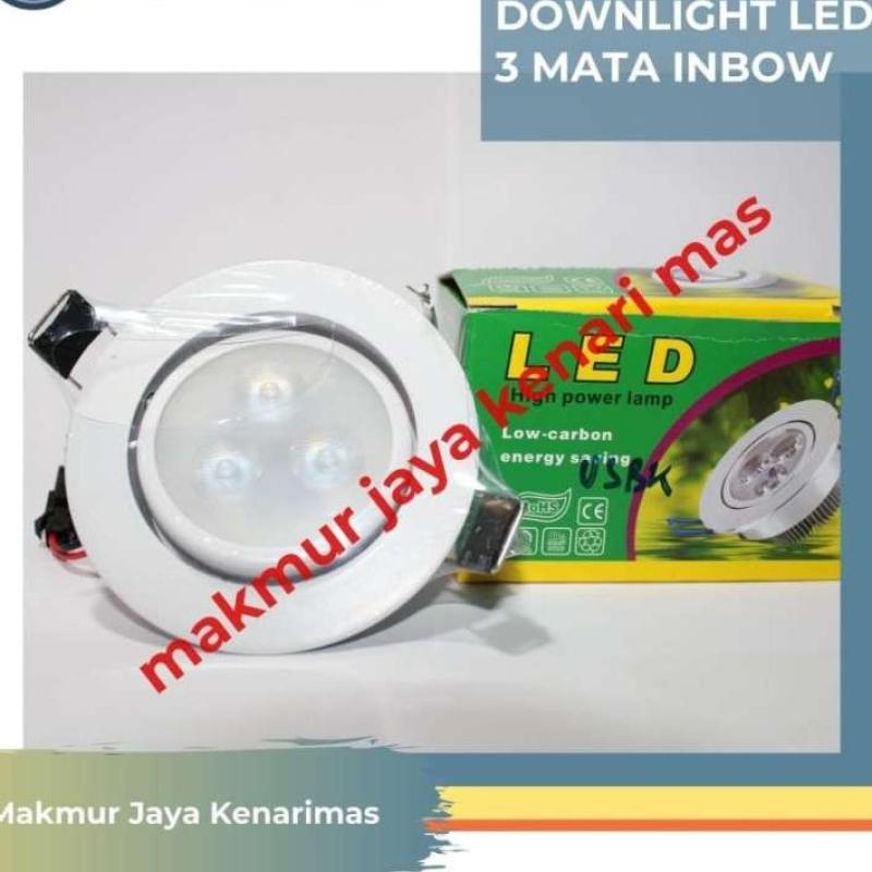 Jual Downlight 3 Watt/lampu Downlight Led/downlight Inbow 3 Mata ...