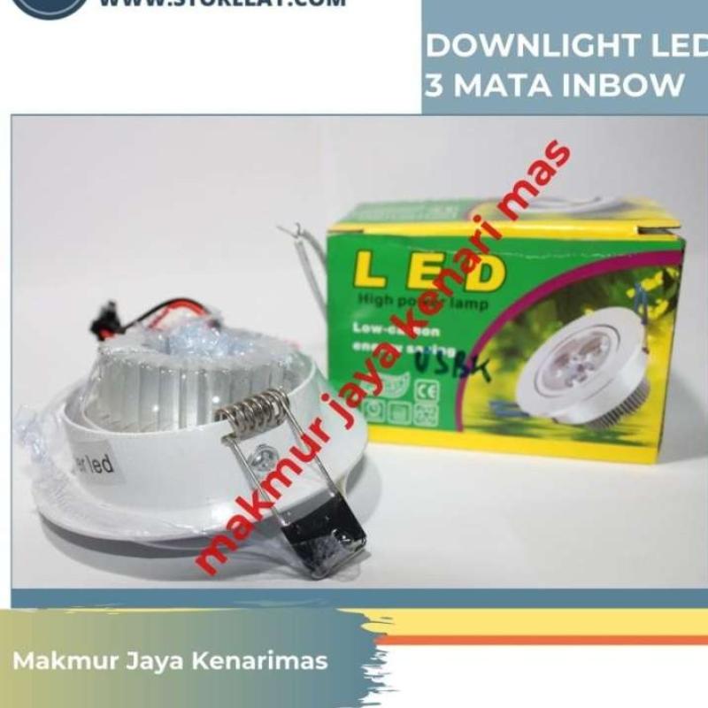 Jual Downlight 3 Watt/lampu Downlight Led/downlight Inbow 3 Mata ...
