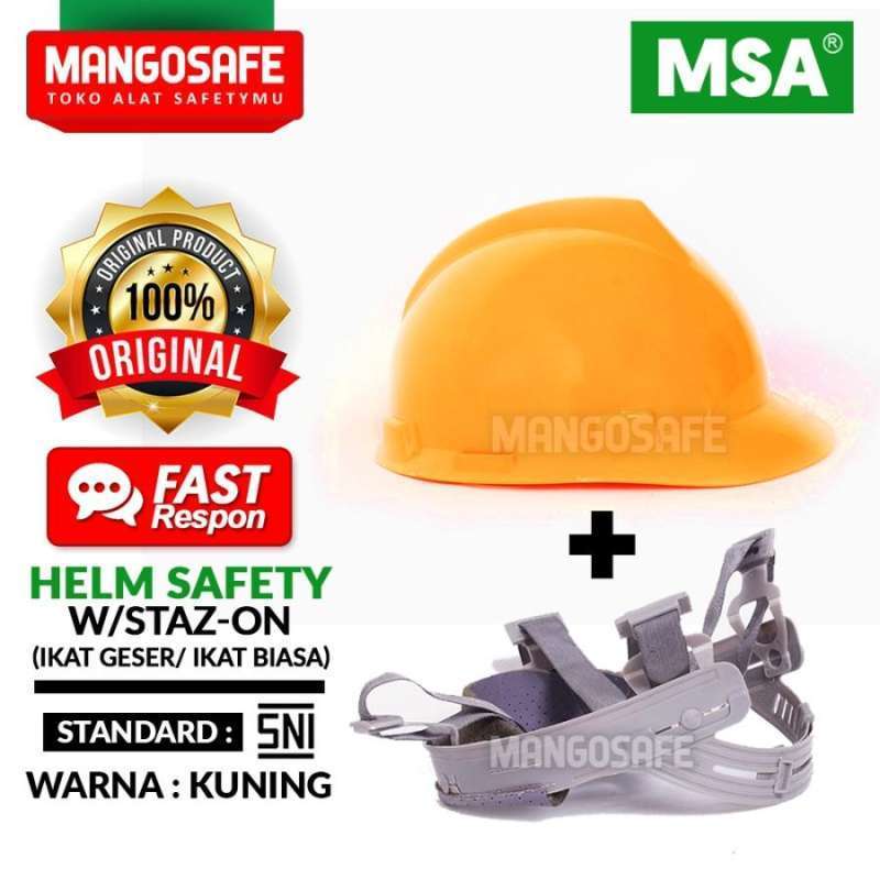 Jual MSA VGard Lokal Helm Safety inner Stazon (Geser) Standar SNI ...