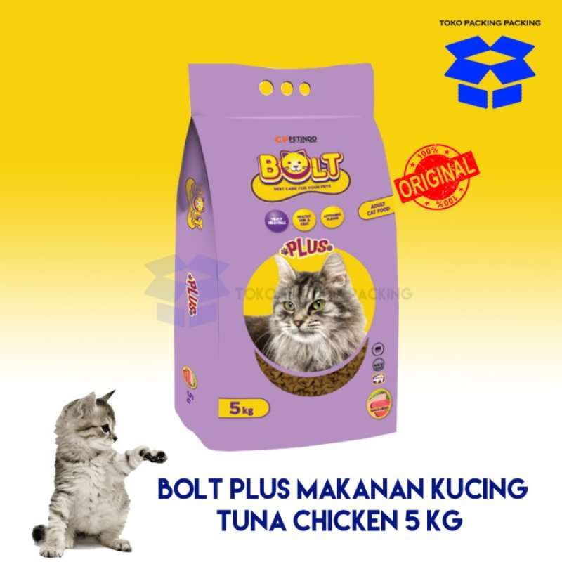 Promo Makanan Kucing BOLT PLUS TUNA CHICKEN 5 KG Diskon 23% di Seller ...