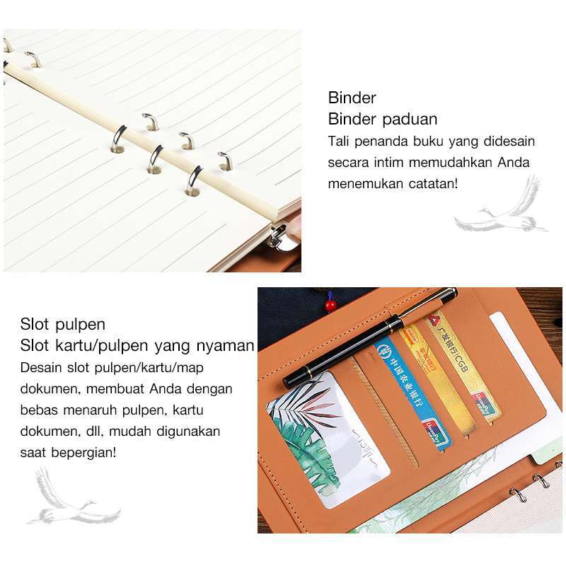 Jual Buku Catatan Binder Loose-Leaf Gaya China Vintage Buku Diary ...