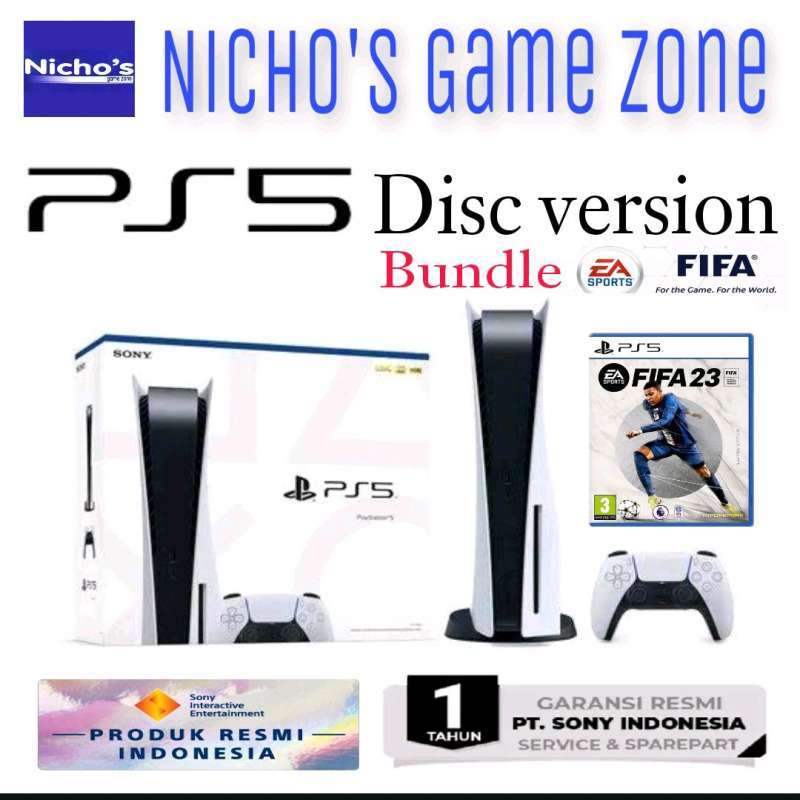 Jual Playstation 5 /PS5 Disc Version - Bundle FIFA 23 di Seller Nichos ...