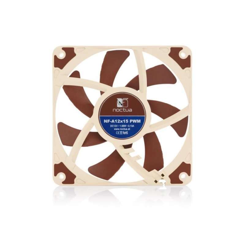 Jual Noctua NF-A12x15 PWM Premium Quiet Slim Fan 4-Pin 120mm Brown di ...