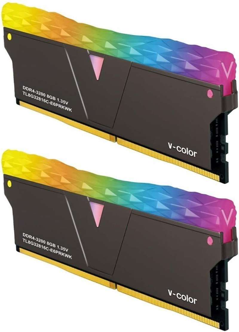 Jual V-COLOR PRISM PRO RGB BLACK DDR4 32GB (2x16GB) 3600 TL1636818A ...