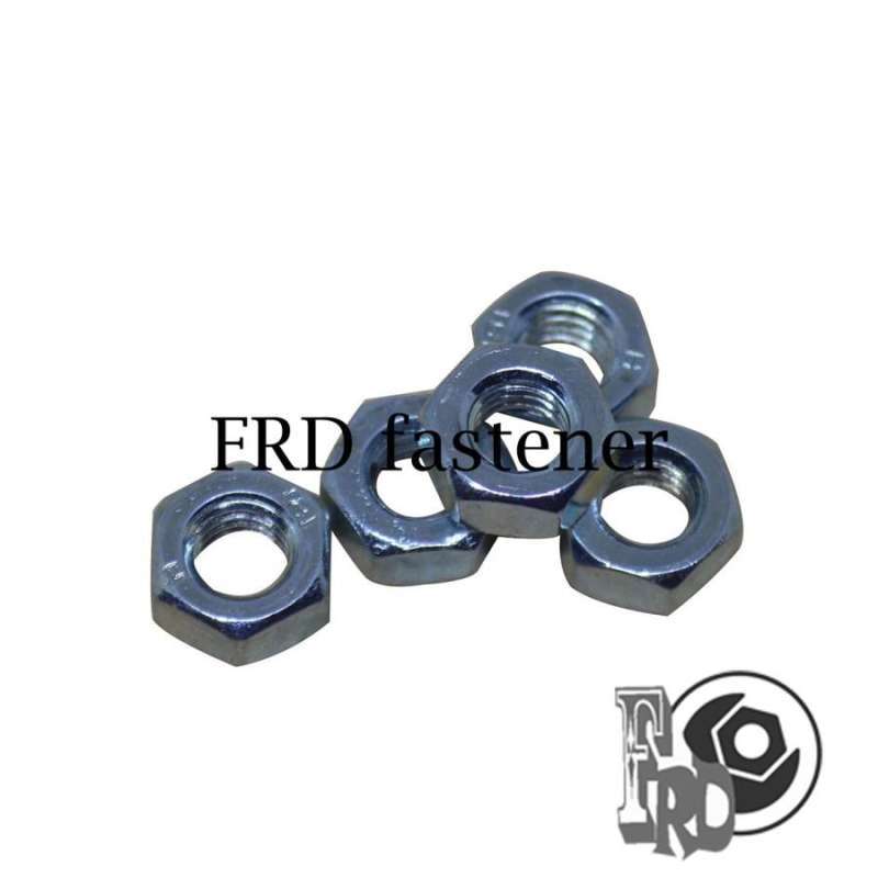 Jual Mur Besi Putih Galvanis Pasangan Baut Galvanis Varian Ukuran - M8 ...