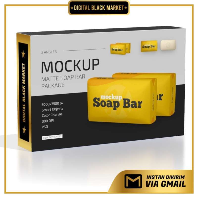 Promo Matte Soap Bar Package Mockup Set Diskon 10% di Seller DIGITAL ...