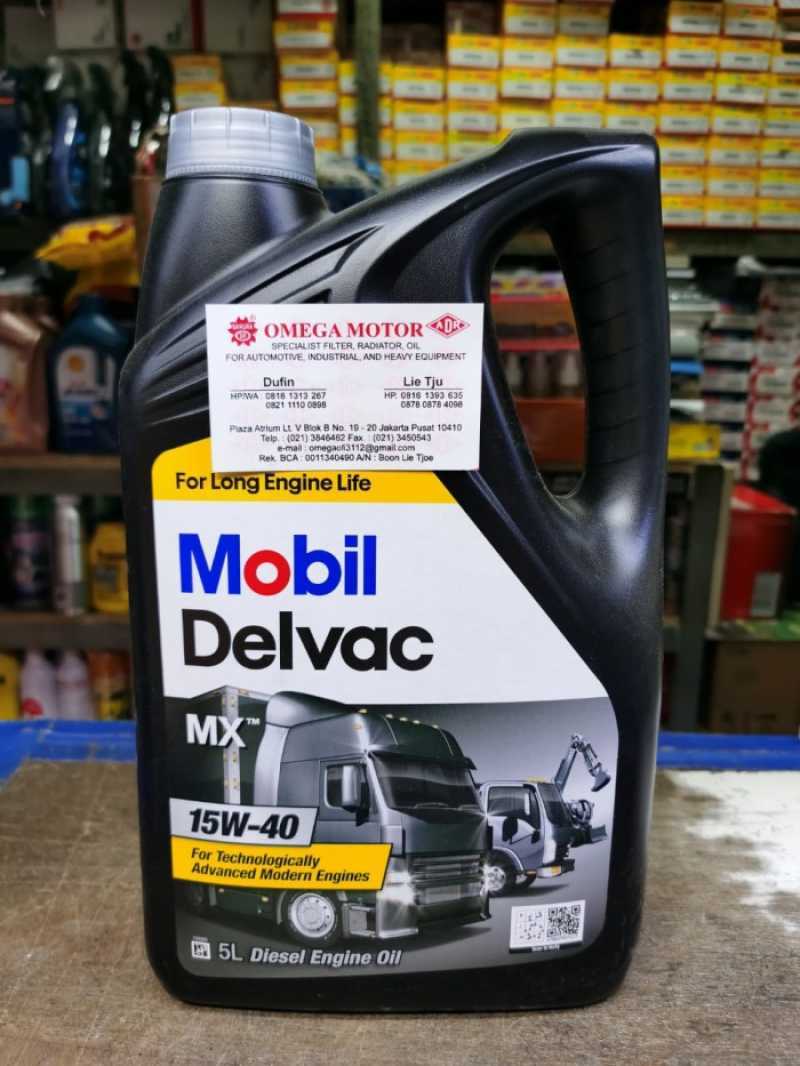 Promo Mobil Delvac Mx 15W-40 Diesel Engine Oil 5 Liter Diskon 17% di ...