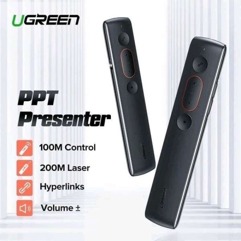 Jual UGREEN RED LASER POINTER WIRELESS POINTER ALAT PRESENTASI POINTER ...