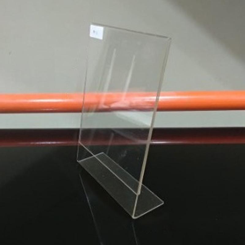 Jual OEM L Acrylic Display Brosur - Standing Brosur Akrilik/ Nomor Meja ...