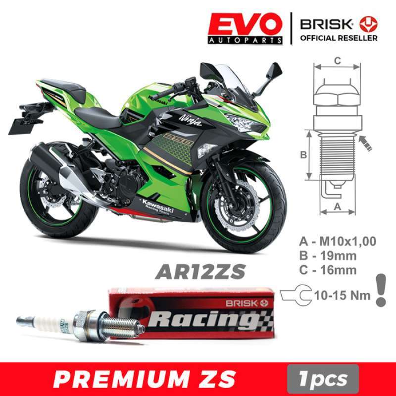Jual Busi BRISK Premium ZS AR12ZS untuk Motor Kawasaki Ninja 250 di ...