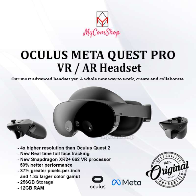 Jual META QUEST PRO OCULUS 12GB/256GB ADVANCE ALL IN ONE VR AR HEADSET ...