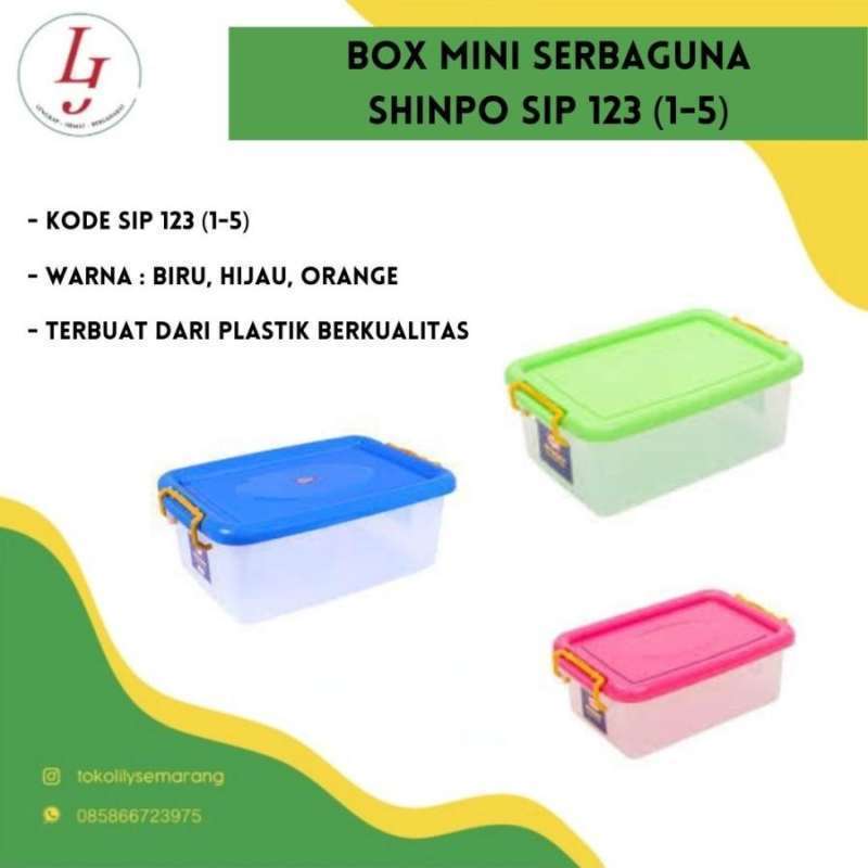 Jual Container Box Shinpo SIP 123 Ukuran 1-5 / Box Serbaguna Kecil ...
