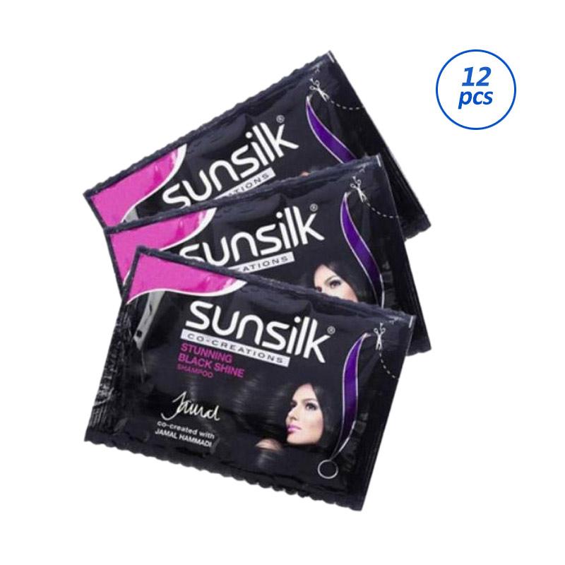 Jual SUNSILK Blackshine Shampoo [10 mL/12 Sachet] HITAM di Seller Kudo ...