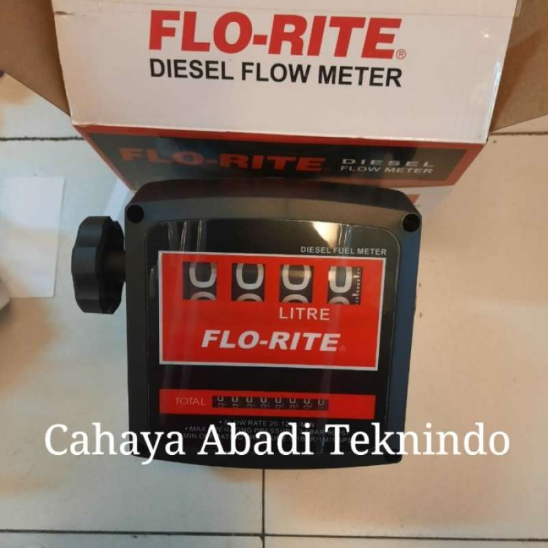 Jual Flow meter 4 digit drat 1 Flowmeter / Meteran solar FLO RITE di ...