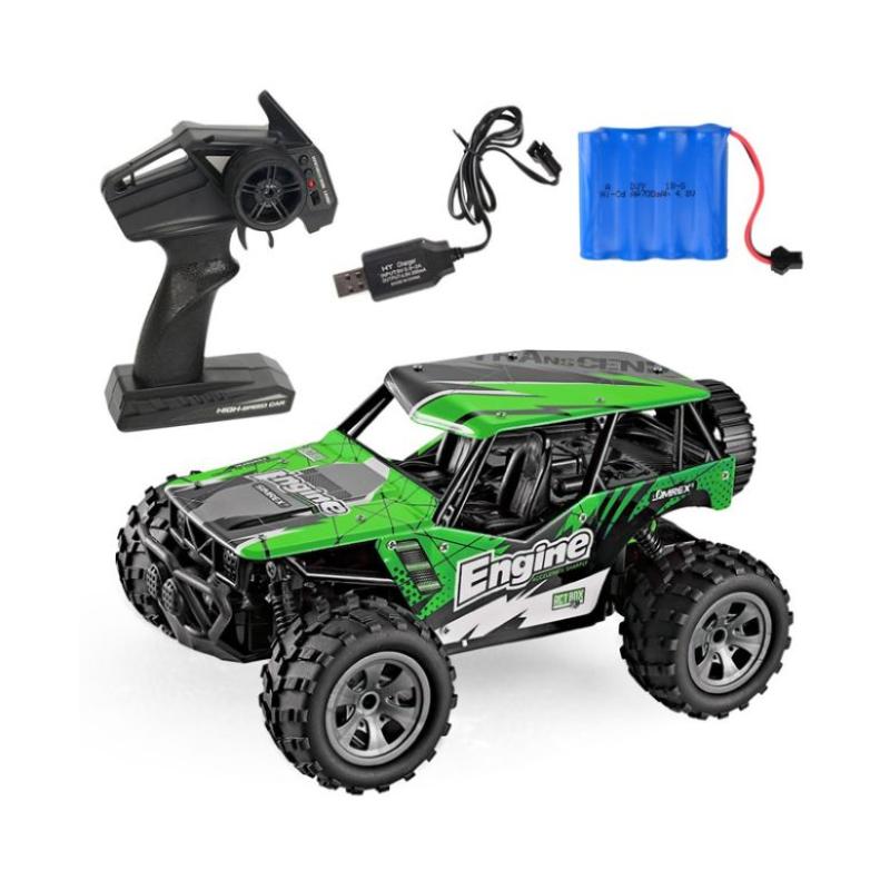 Jual H-IKEA RC Truck Remote Control Off Road Cars - Green [1:18/ High ...