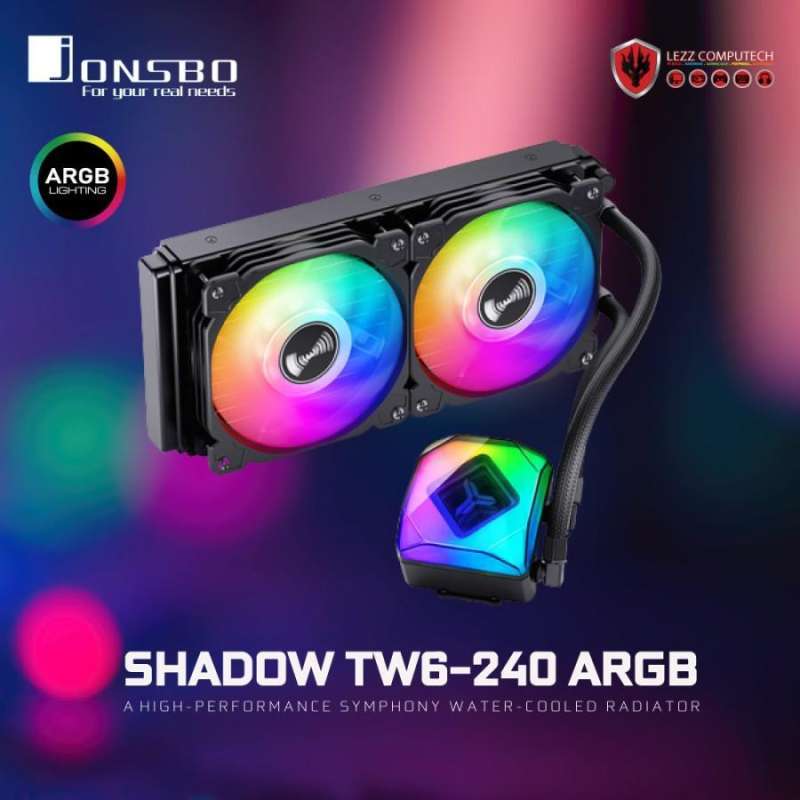 Jual JONSBO SHADOW TW6-240 ARGB | 240mm AIO Liquid Cooling di Seller Lezz Computech - Ancol ...