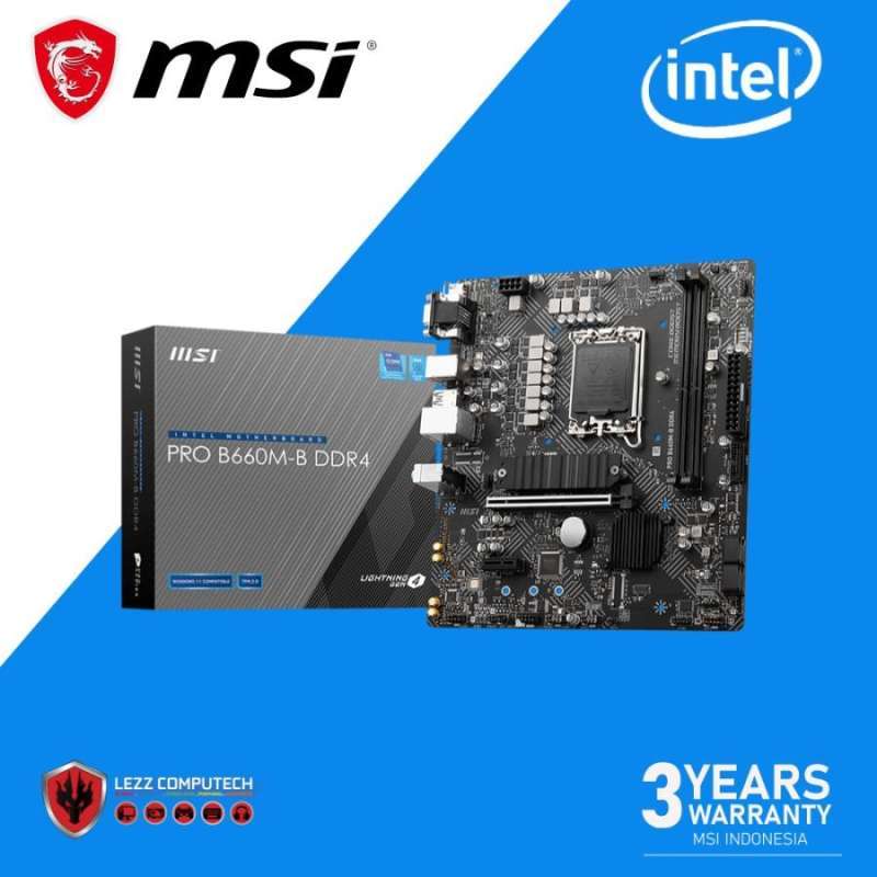 Jual MSI PRO B660M-B (LGA 1700, B660, DDR4) Micro ATX di Seller Lezz ...
