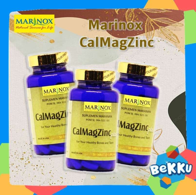 Jual Bulan Ini Aja Kak! Marinox Calmagzinc Isi 50 Tabs / Marinox ...