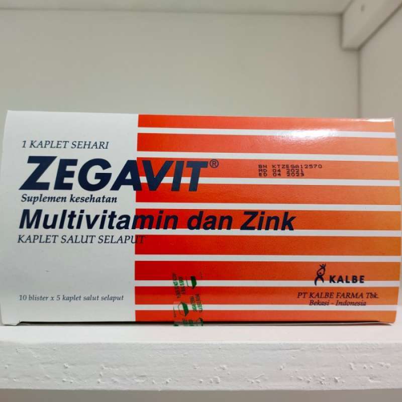 Jual Tahun Ini Aja Kak Zegavit Multivitamin Zink Isi 5 Tablet / Strip ...