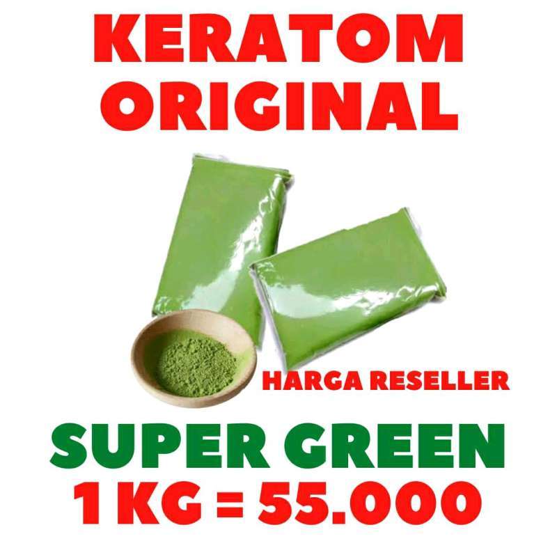 Jual super green 1 kg original keratom Kalimantan di Seller Maxx powder ...