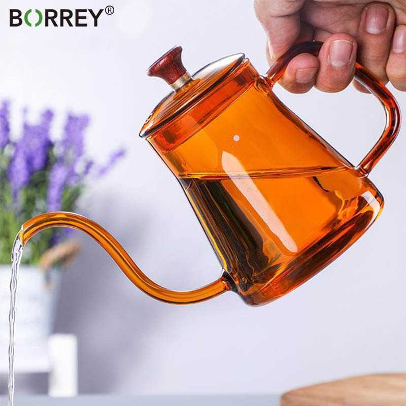 Promo Glo - Borrey Teko Pitcher Teh Gooseneck Borosilicate Glass 600ml ...