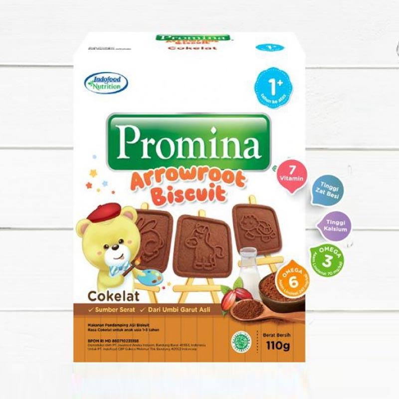 Jual Promina Arrowroot Coklat Biskuit [110 g] Halal di Seller Babyzania ...