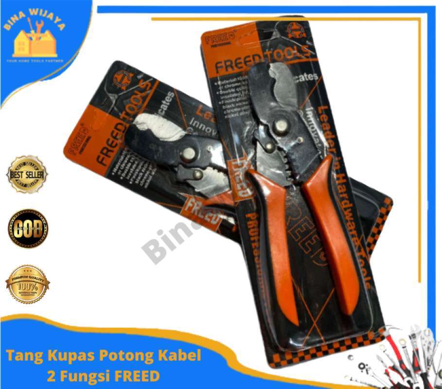 Jual Tang Kupas Kabel Tang Potong Kabel Kupas 2 Fungsi Freed - Tang ...