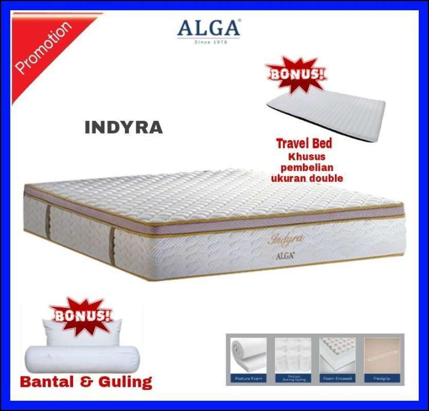 Jual Alga - Kasur Springbed Alga Type Indyra Ukuran 160x200cm Di Seller ...