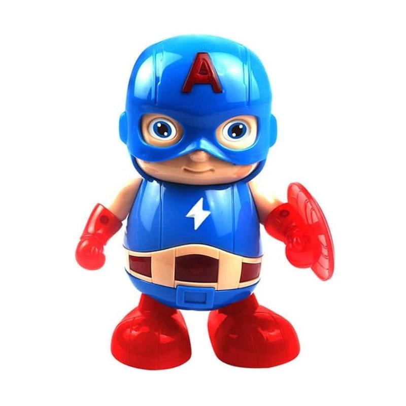 Jual Star Blue Captain America Dance Hero Marvel Avengers Action ...