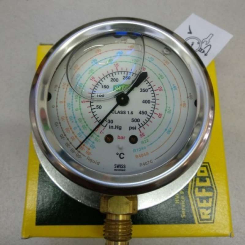 Jual PRESSURE GAUGE REFCO MR-306-DS ORIGINAL MURAH di Seller Odettee Shop - Wanasari, Kab ...
