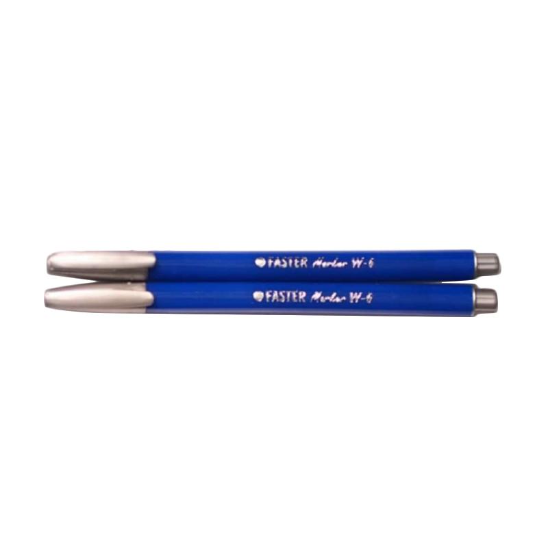 Promo Faster W6 water based Marker [12 Pcs] - BIRU Diskon 8% di Seller ...