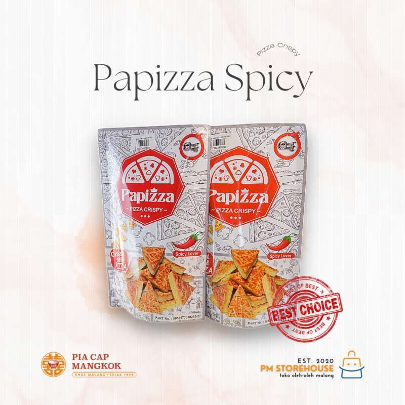 Jual Pizza Mini Crispy Spicy Kemasan Pouch 100 Gr di Seller Pia Mangkok ...