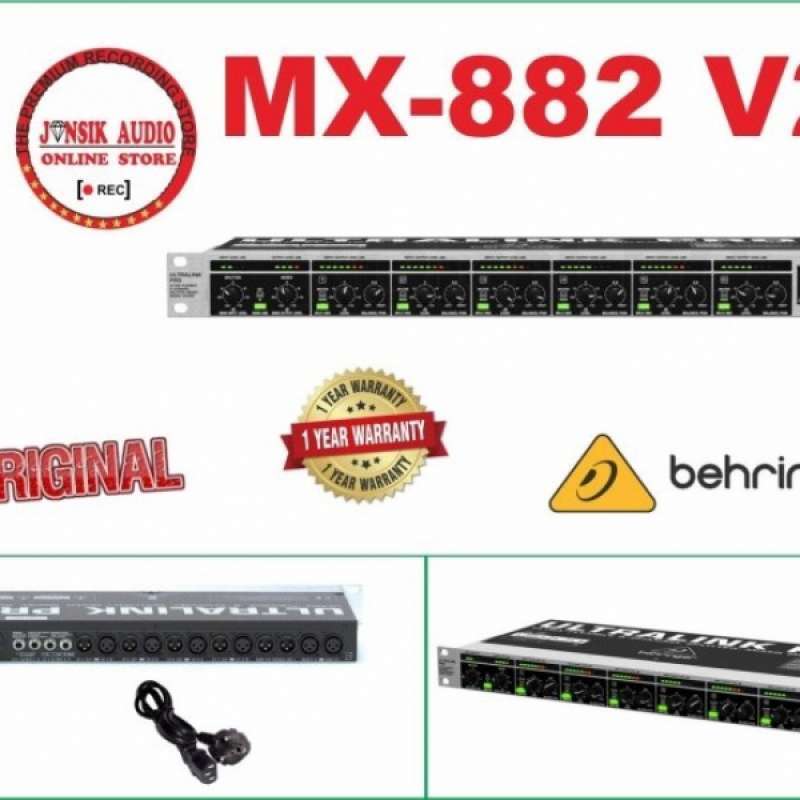 Promo Behringer Ultralink Mx882 V2 Ultra Flexible 8 Channel Splitter ...