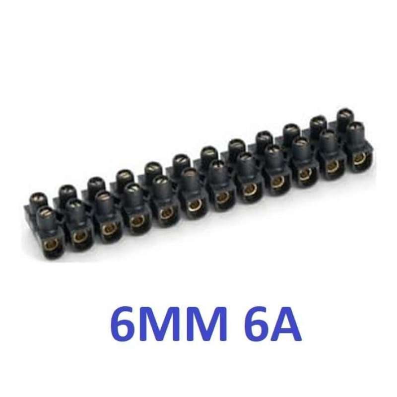 Jual Terminal Krustin 6mm 6a Hitam Krustin / Terminal Block / Connector ...