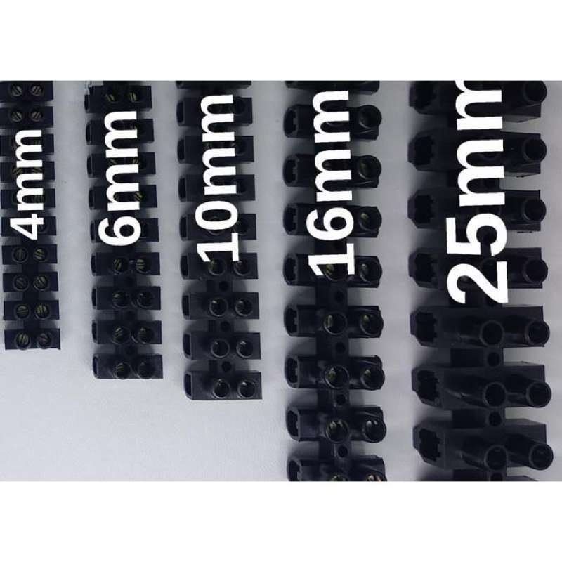 Jual Terminal Krustin 6mm 6a Hitam Krustin / Terminal Block / Connector ...