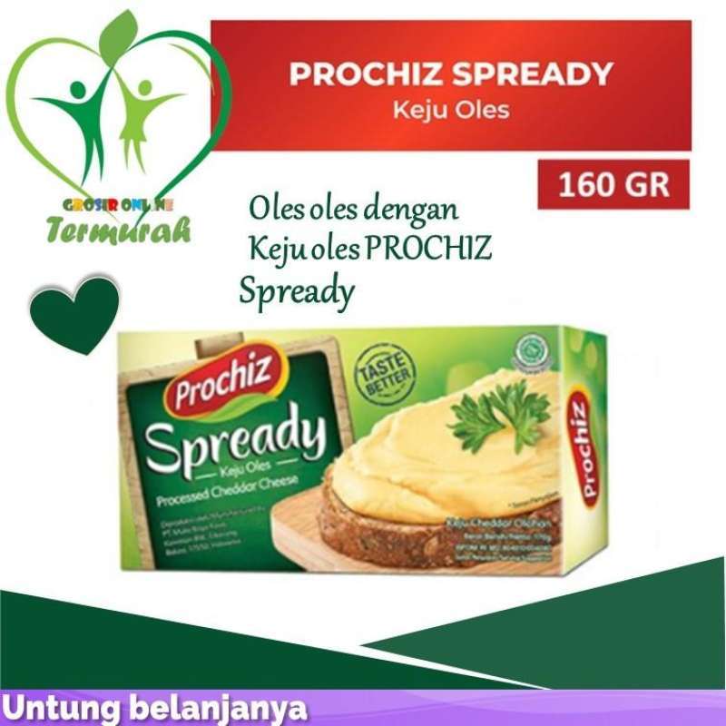 Jual Prochiz keju cheddar/ Prochiz spready/ Keju balok siap konsumsi di ...