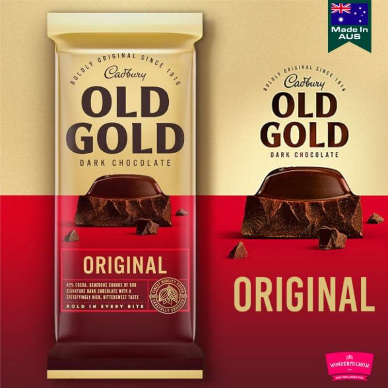 Jual Cadbury Old Gold Dark Chocolate Original 180g import Australia di ...