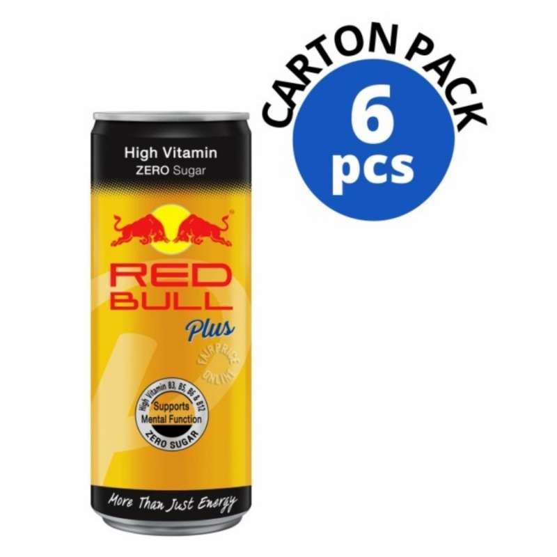 Jual Red Bull Energy Drink Plus (Zero Sugar) 6 x 250ml di Seller ...