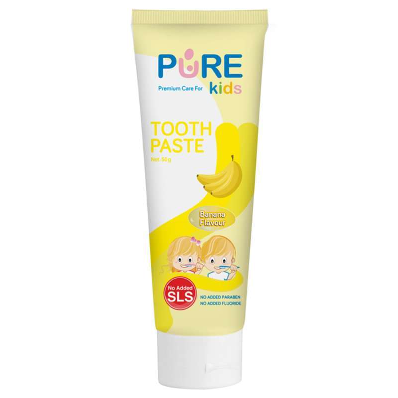 Promo Pure Kids Toothpaste Banana Pasta Gigi Odol Anak [50 mL] Diskon ...