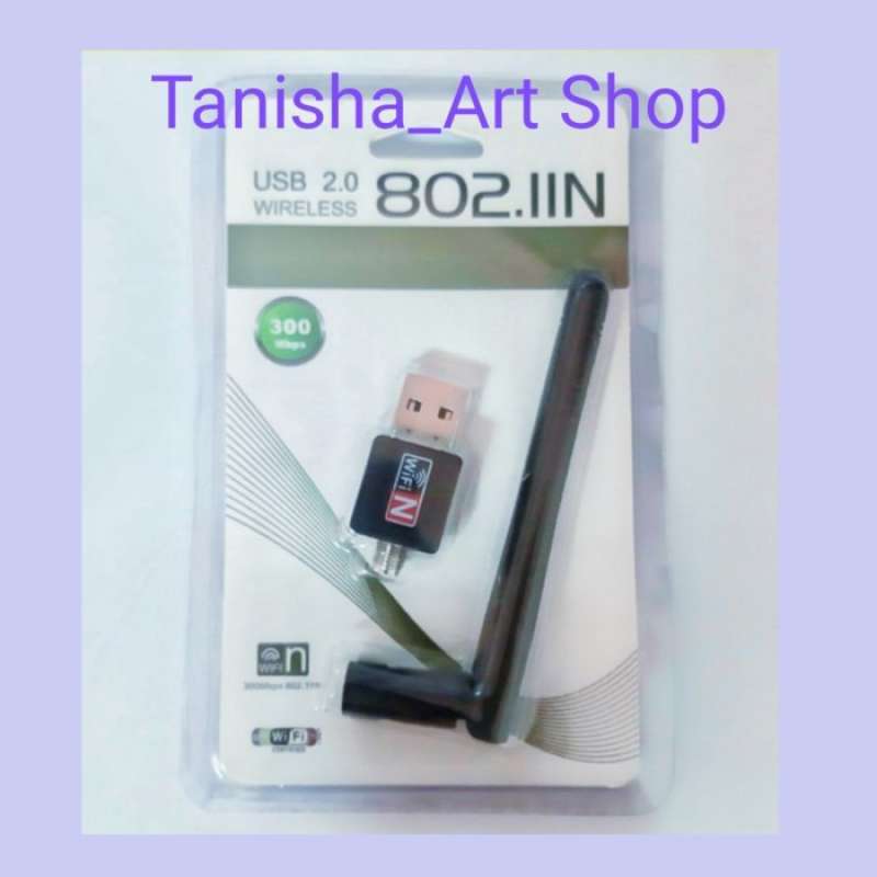 Jual Usb Wifi Adapter 300 Mbps + Antena Wireless Portable 2.0 Usb Wifi Di Seller Quelma Store ...