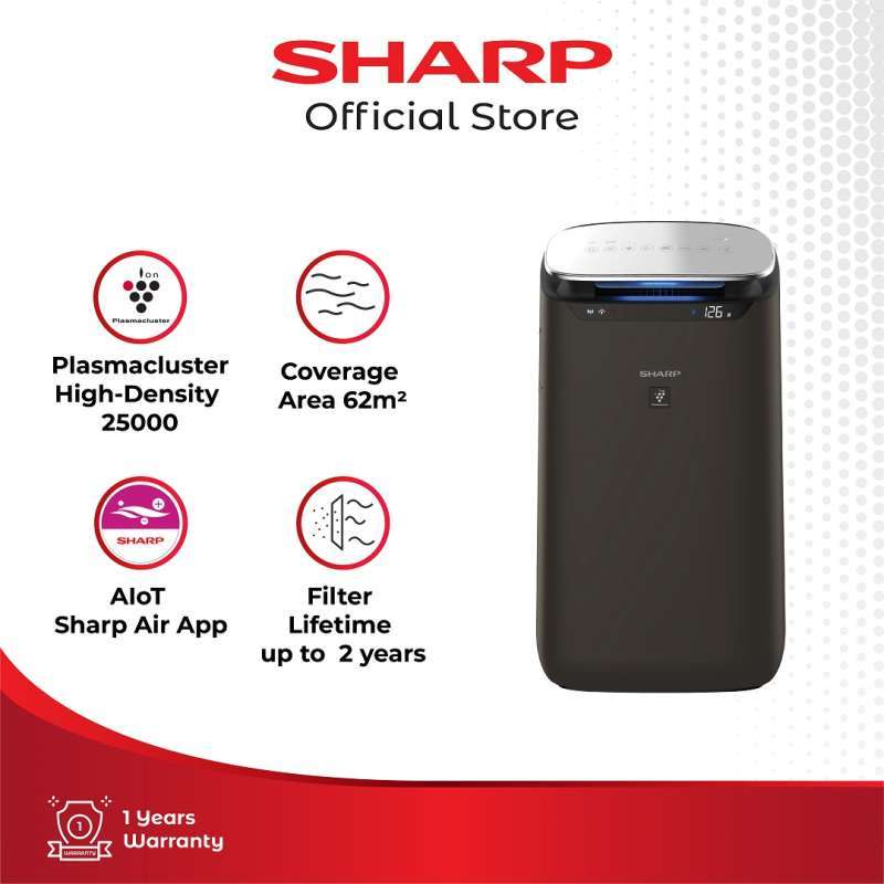 Promo Sharp Fp-j80y-h Smart Air Purifier With Aiot Plasmacluster Anti ...