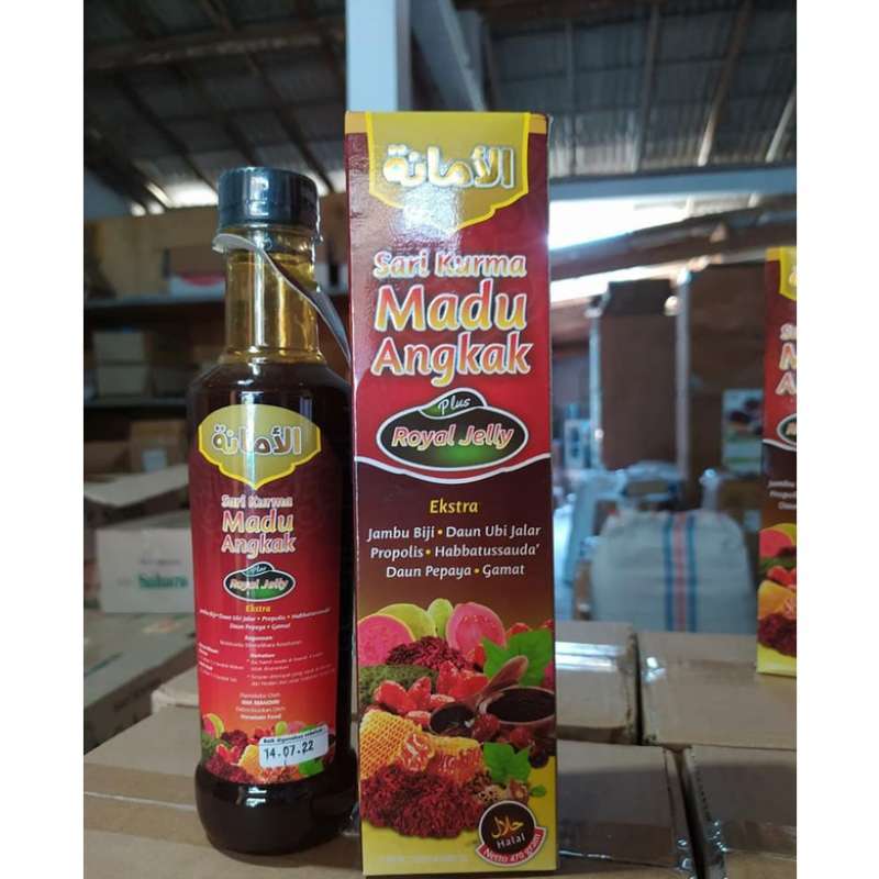 Promo Sari Kurma Madu Angkak Amanah 470 Gr Plus Royal Jelly ...