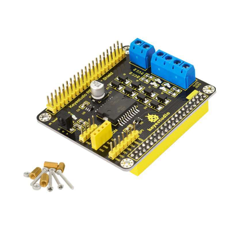 Jual OEM Keyestudio RPI L298P Dual 2A DC Motor Drive Shield For Arduino/Raspberry Pi di Seller ...