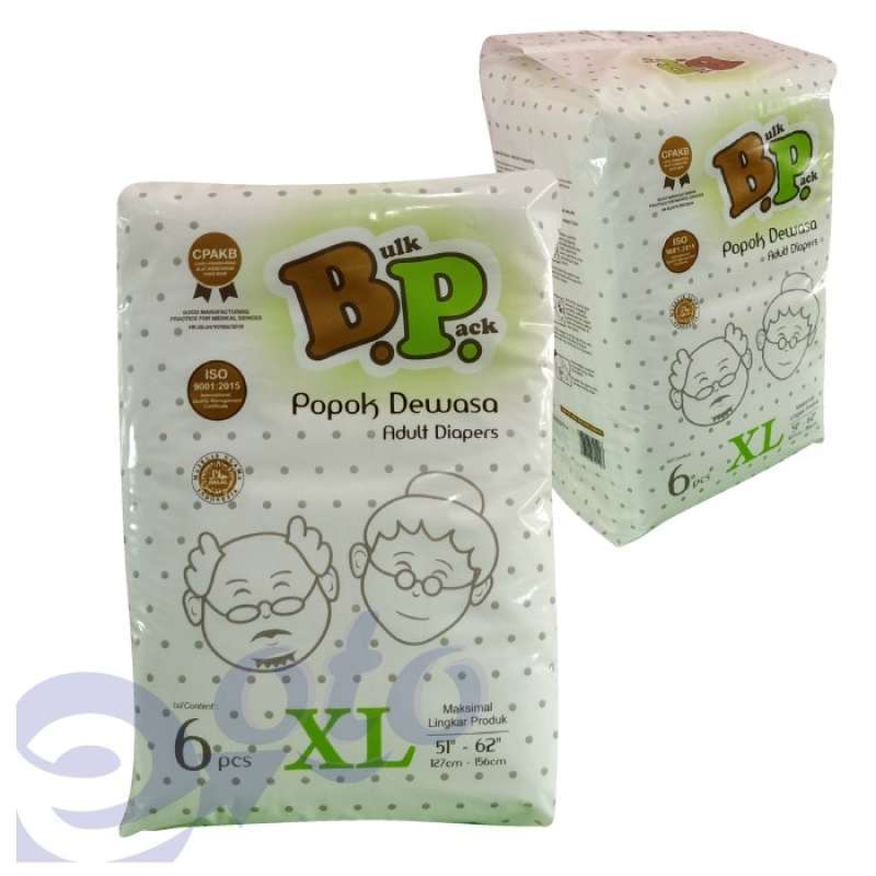 Promo Bp Popok Dewasa Adult Diapers Model Perekat Ukuran Xl Isi 6 Pcs X ...