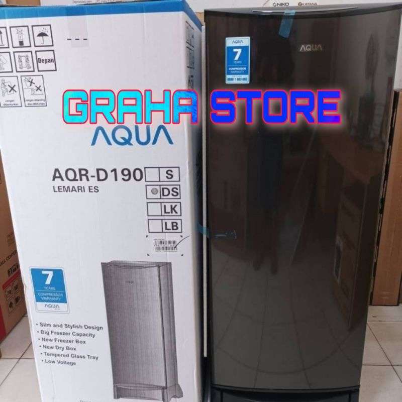 Jual Kulkas 1 pintu AQUA AQR-D190/ AQR D190 Model bunga dan Polos di ...