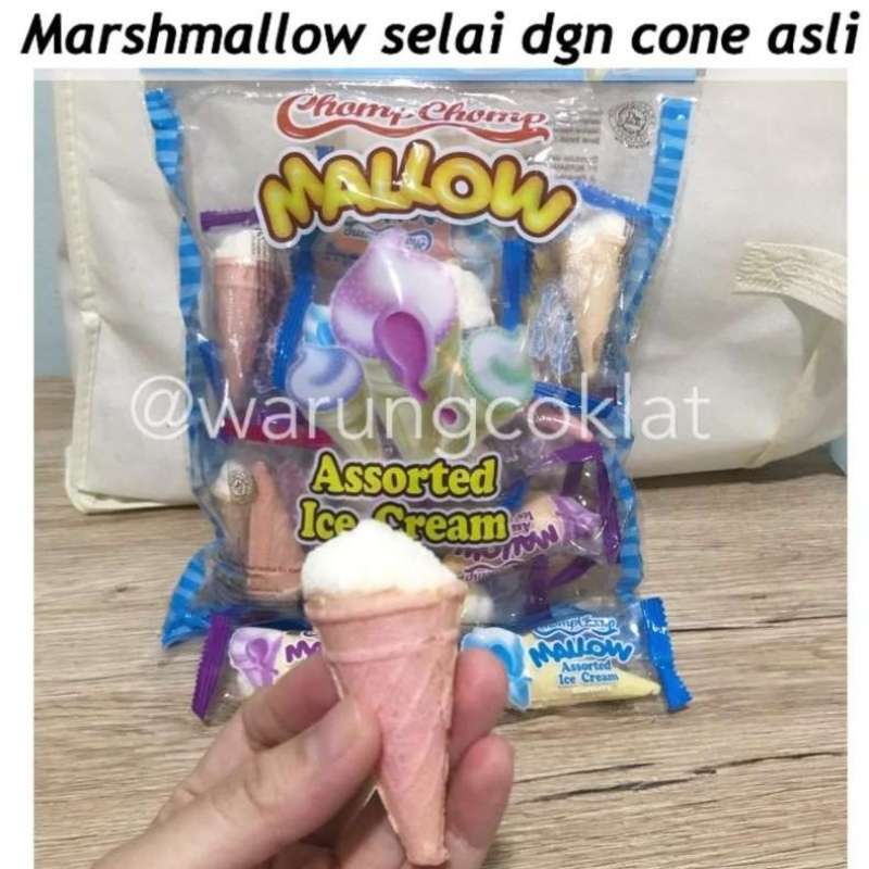 Jual Marshmallow Ice Cream Mallow Chomp | Marshmallow Selai Snack Anak ...